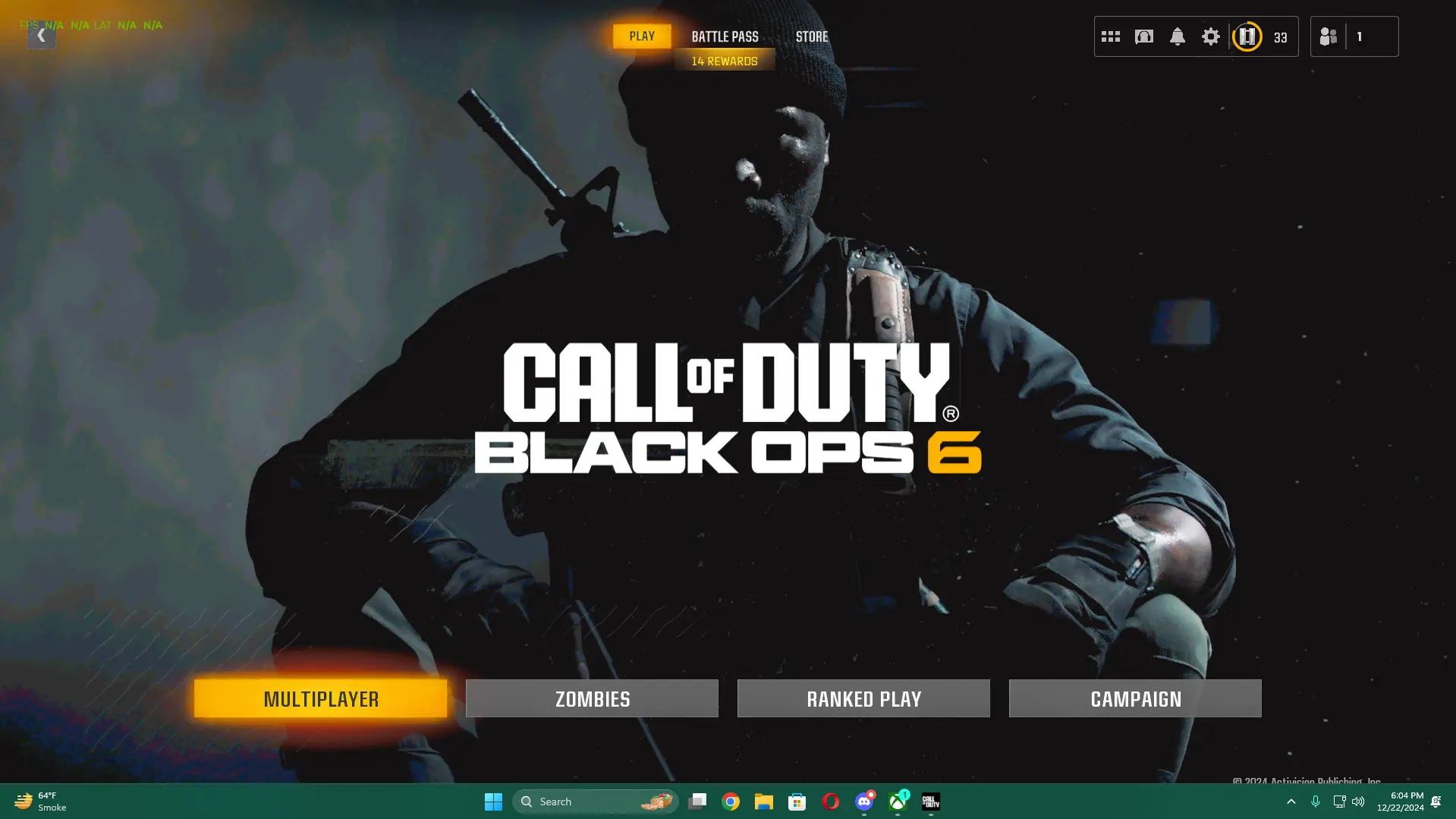 Buy BO6 Ranked Ready 🍉 | Level 30 ⸱ 55 | 🎃Xbox Gamepass Included | ⚡ ...