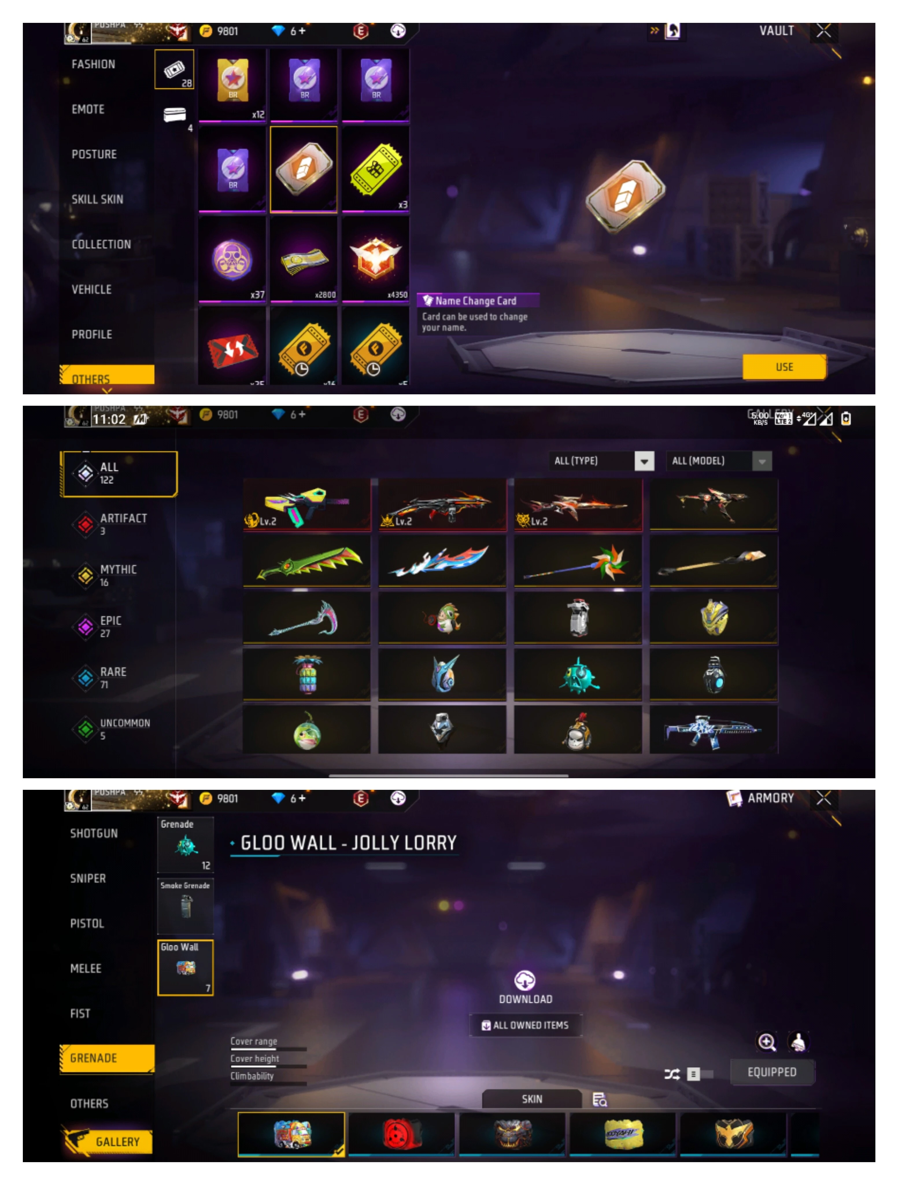 Free Fire Accounts for Sale - Free Warranty