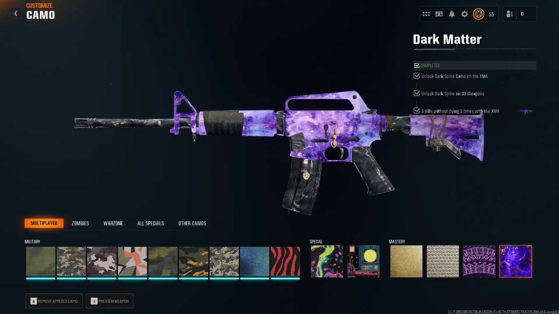 Buy 🎯 BO6 | Prestige Ready + Dark Matter 💎 All MP Camos Unlocked 🏆 50 ...
