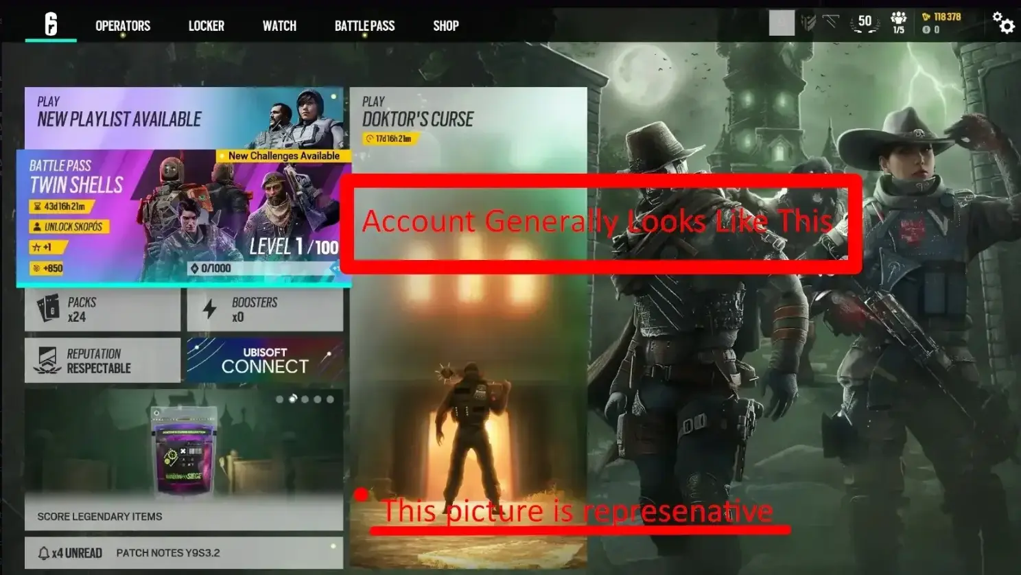 Buy 🎁 Ranked Ready 🎮 Steam 🚀 Level 50 🚨 82,154 Renown 🥇 12-40 Alpha Packs 🔫 Smurf R6S Account 🏹 ...