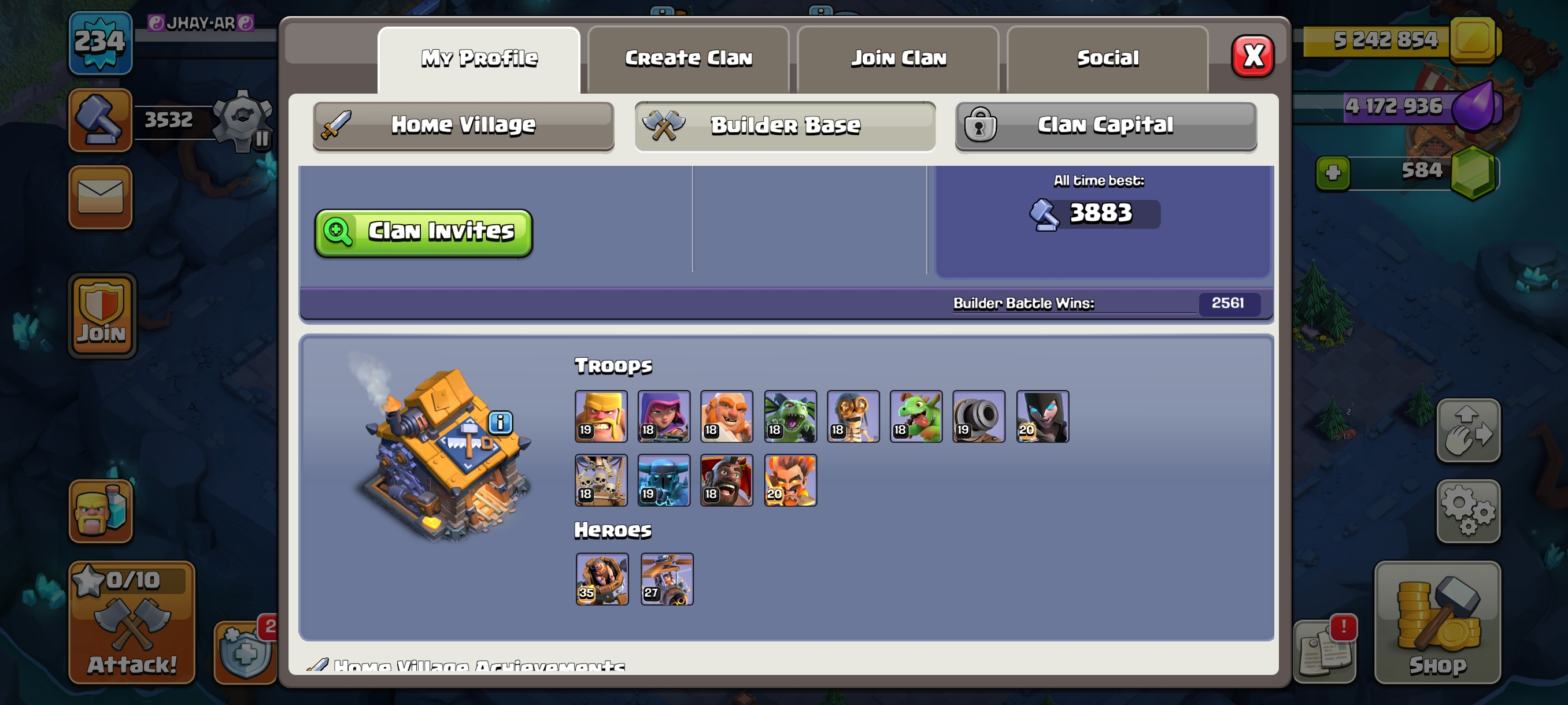 Buy Rare 9x Epics High Th17 High Hero 80 90 70 70 32 Xp234 Builder Hall Near Max 6 Builder 6