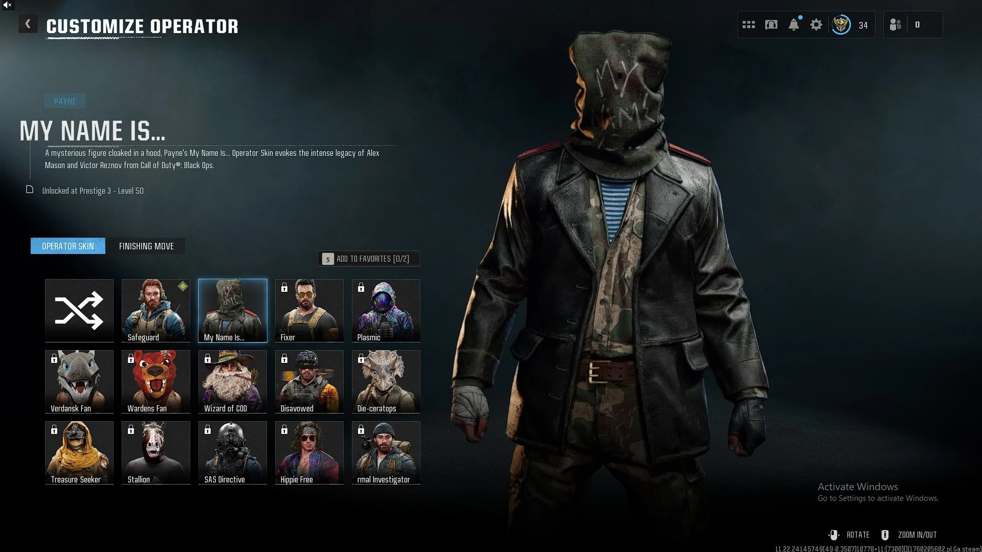 Buy ⭐【WZ4/BO6】🔥【Prestige 9】Beta Skin Bo6 | Blackcell S1 Max | Monster ...