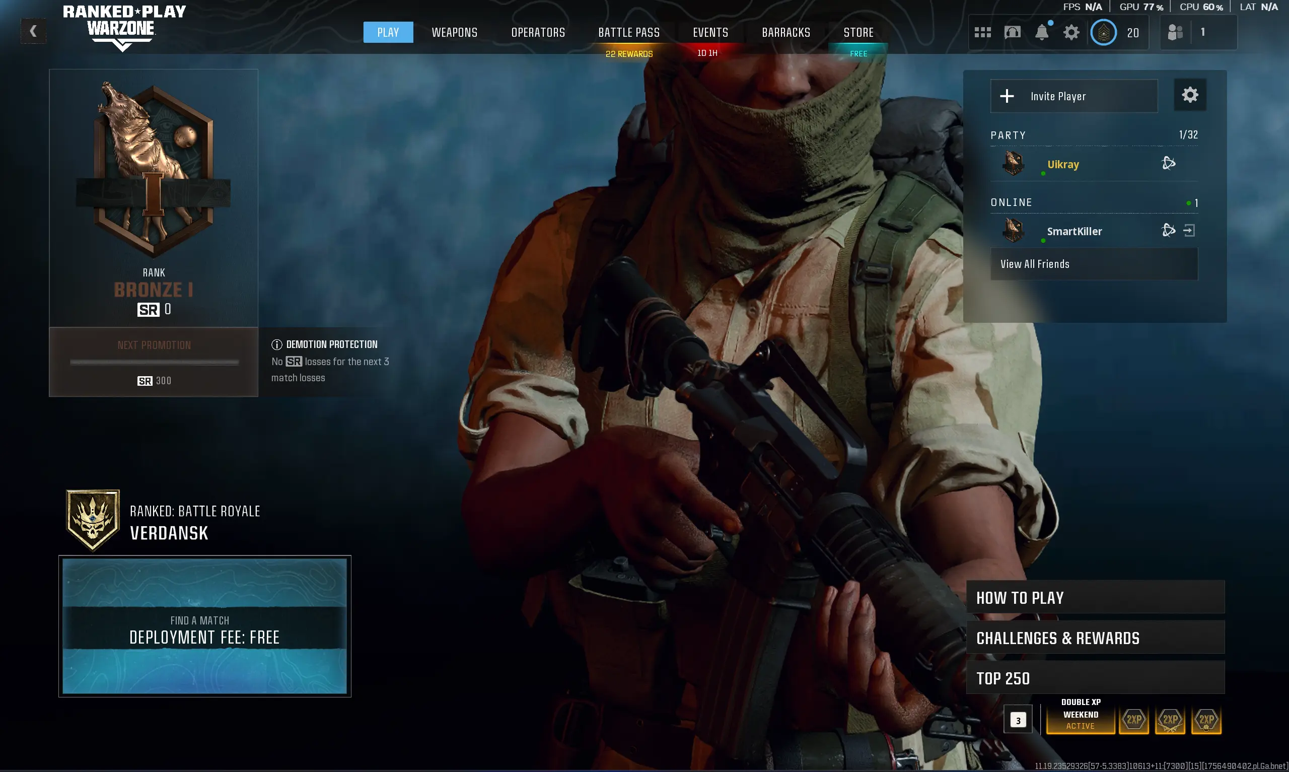 Buy WZ 4.0 20 Top Placements 💖Ranked Ready🚀Linkable to all platforms 💎 ...