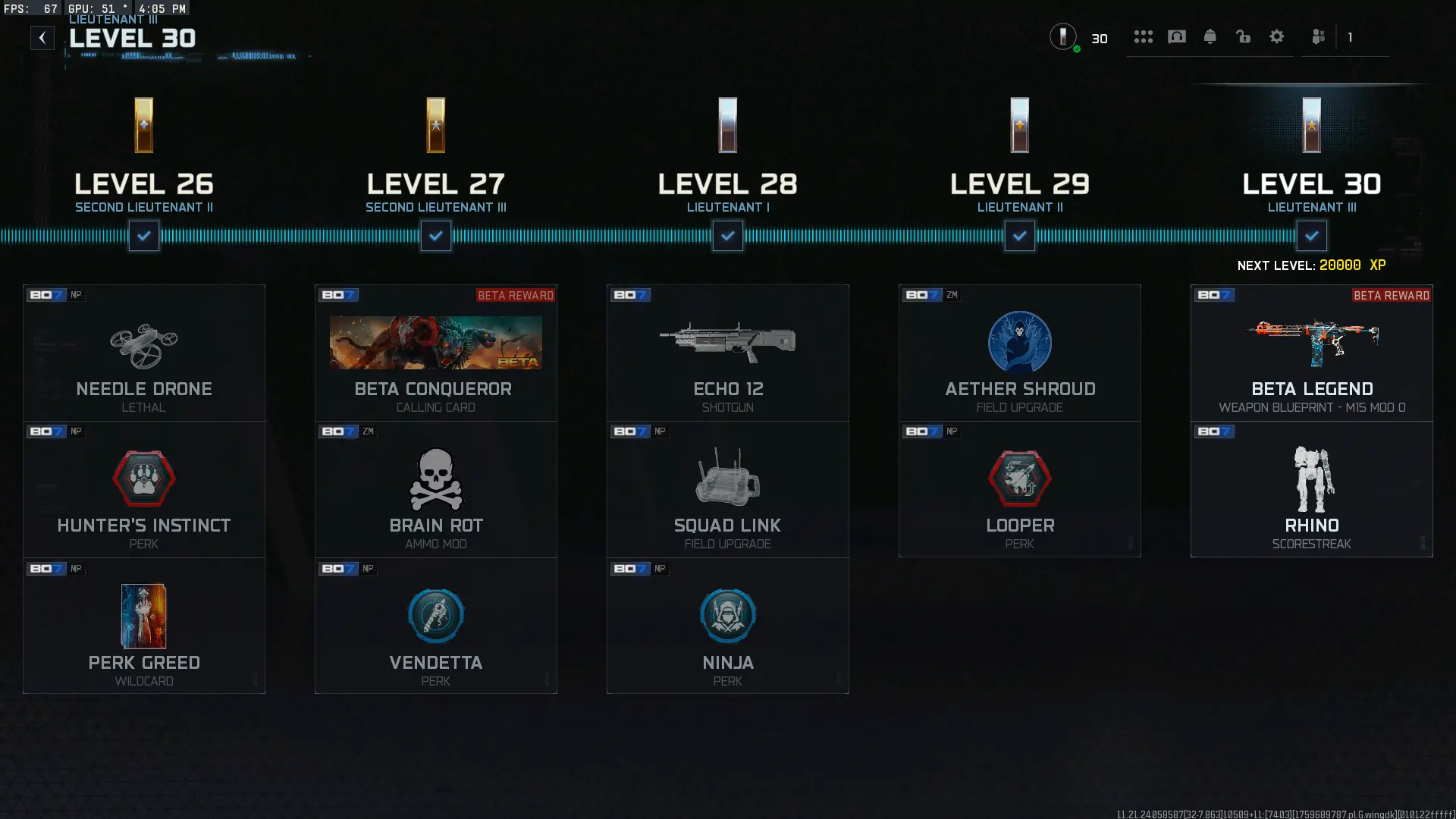 Compre 🐺 BO7 🐺 Level 30 🏅 Beta Rewards 🗝️ Handmade 🏹 8 Operators Black ...