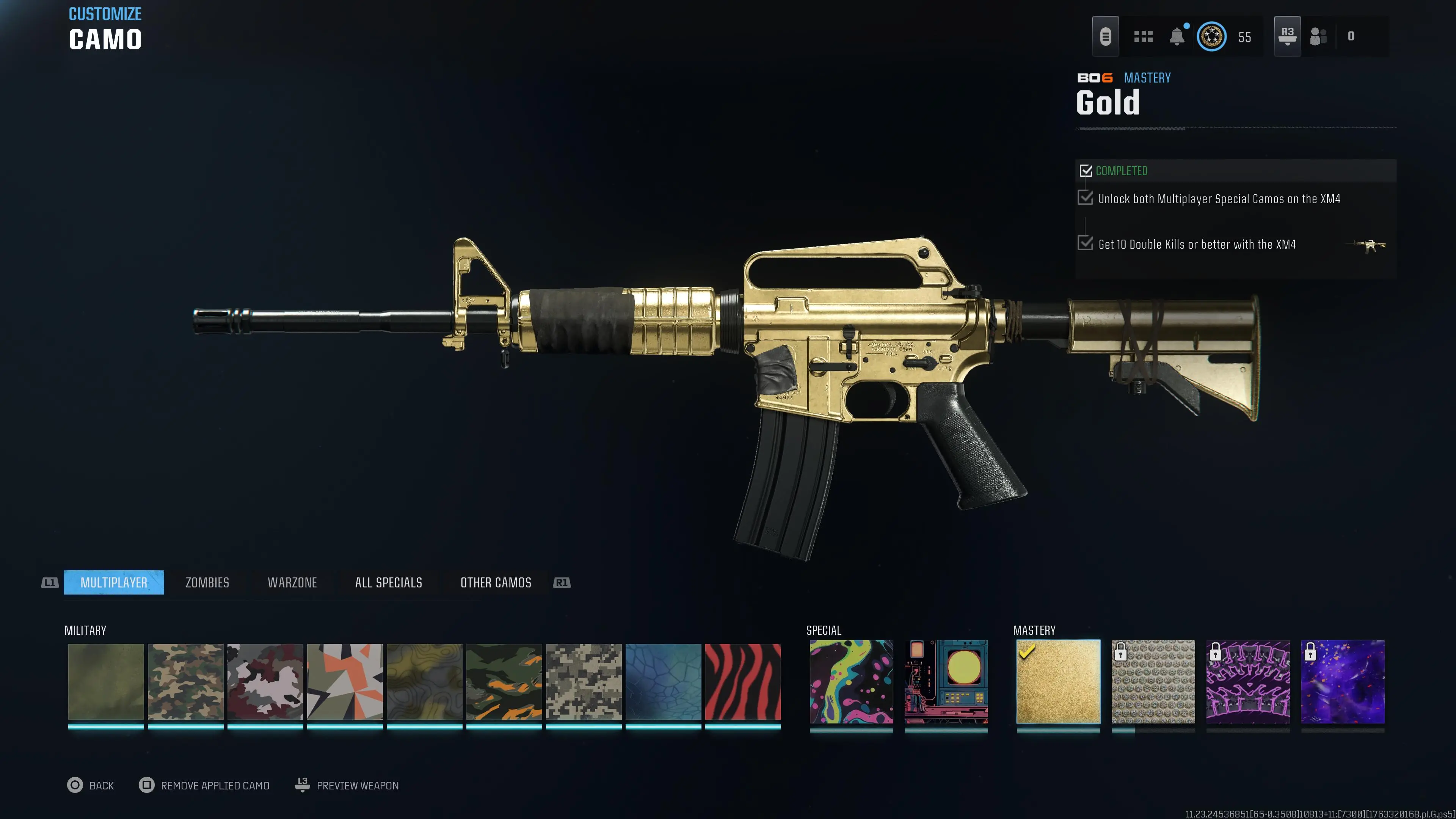 Buy 🎮[ 3 Weapons Max Level + 3 Gold Camos ] [Warzone 4] 🎖️Level 55 ...