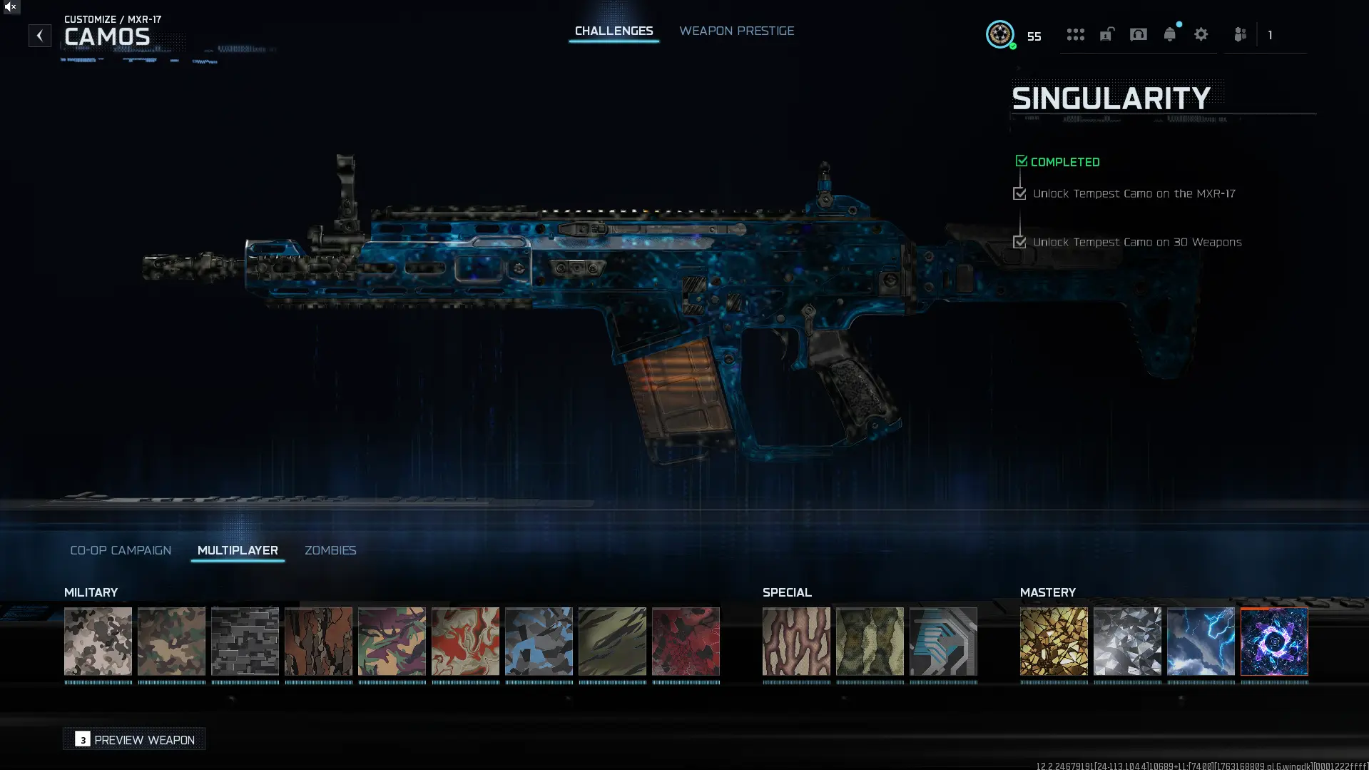 Buy 【💀 BO7 ⸱ Singularity 💀】⚡ 30 Singularity Guns + Level 55 🔓 Prestige ...