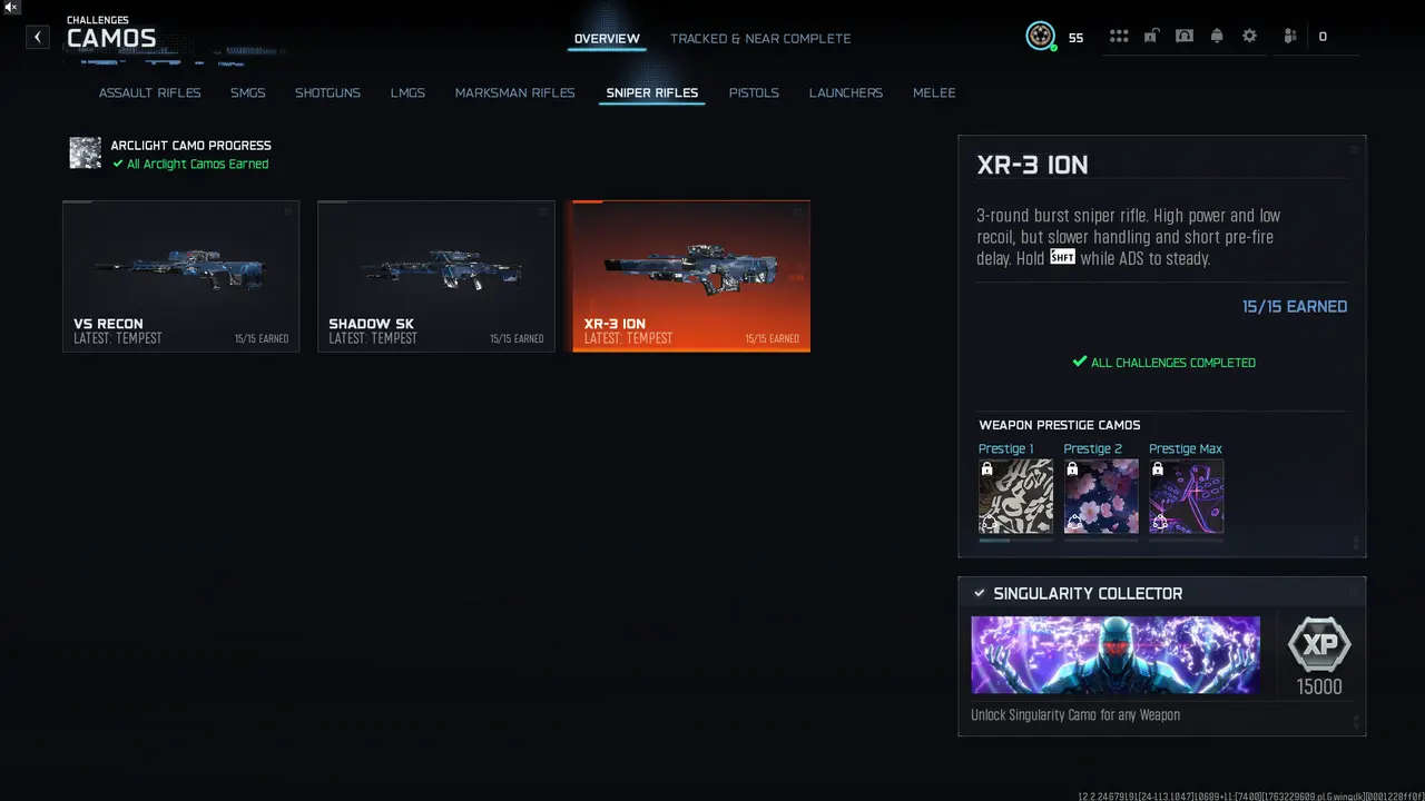 Buy 💣🎮 BO7 Singularity Masterpiece – Prestige 1 Ready Level 55 🎖️ | 30 ...