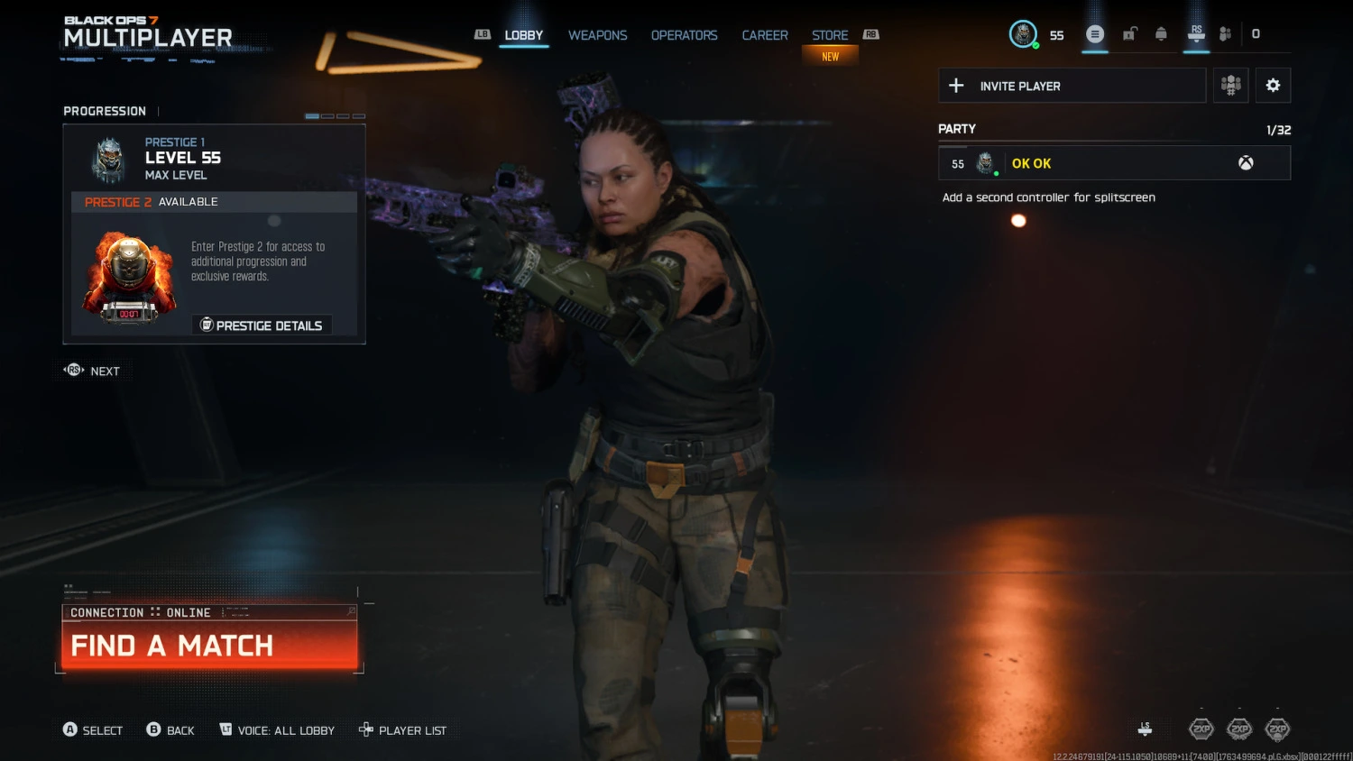 Buy BO7 💣 | 30x Singularity Camo 🔪 | 450+ Camos 🪓 | Level 55 🛡️ | 30x ...
