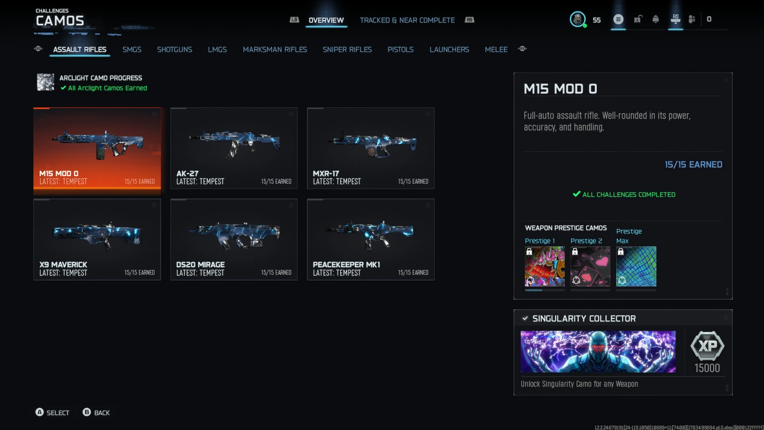 Buy BO7 💣 | 30x Singularity Camo 🔪 | 450+ Camos 🪓 | Level 55 🛡️ | 30x ...