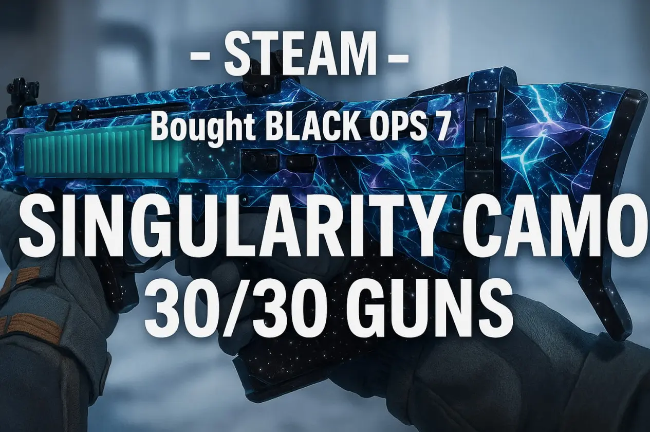 Koop 💥 SINGULARITY CAMO 30/30 Weapons + STEAM Bought BLACK OPS 7 ( BO7 ...