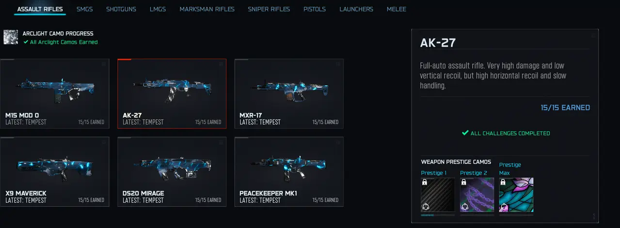 Buy BO7 👍 | 30x Singularity Camo | 450+ Camos 🎁 | Level 55 🔝 | 30x ...