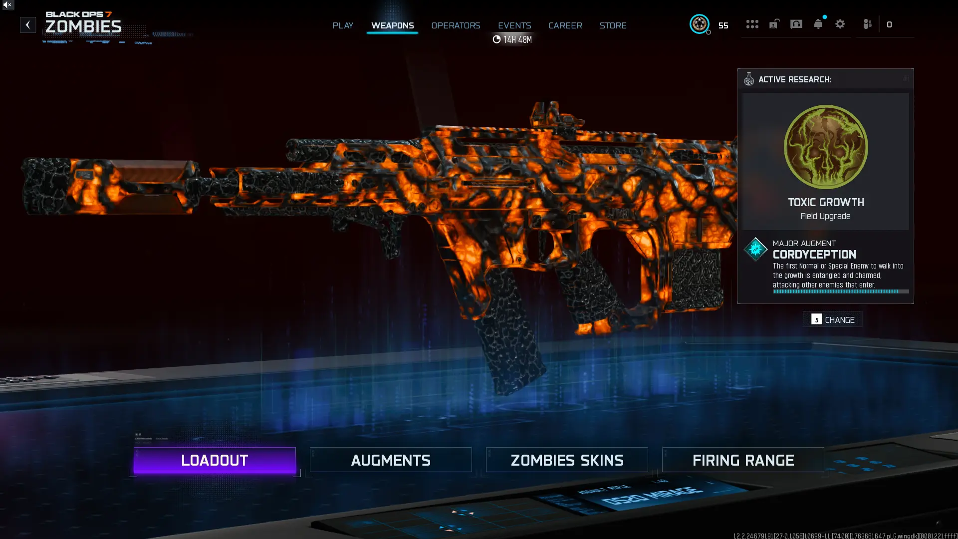 Buy ⚡ BO7 ⚡ ☣️ Infestation Camo 450+ Camos 🔥 Max Level 55 🐲 15+ Elite ...