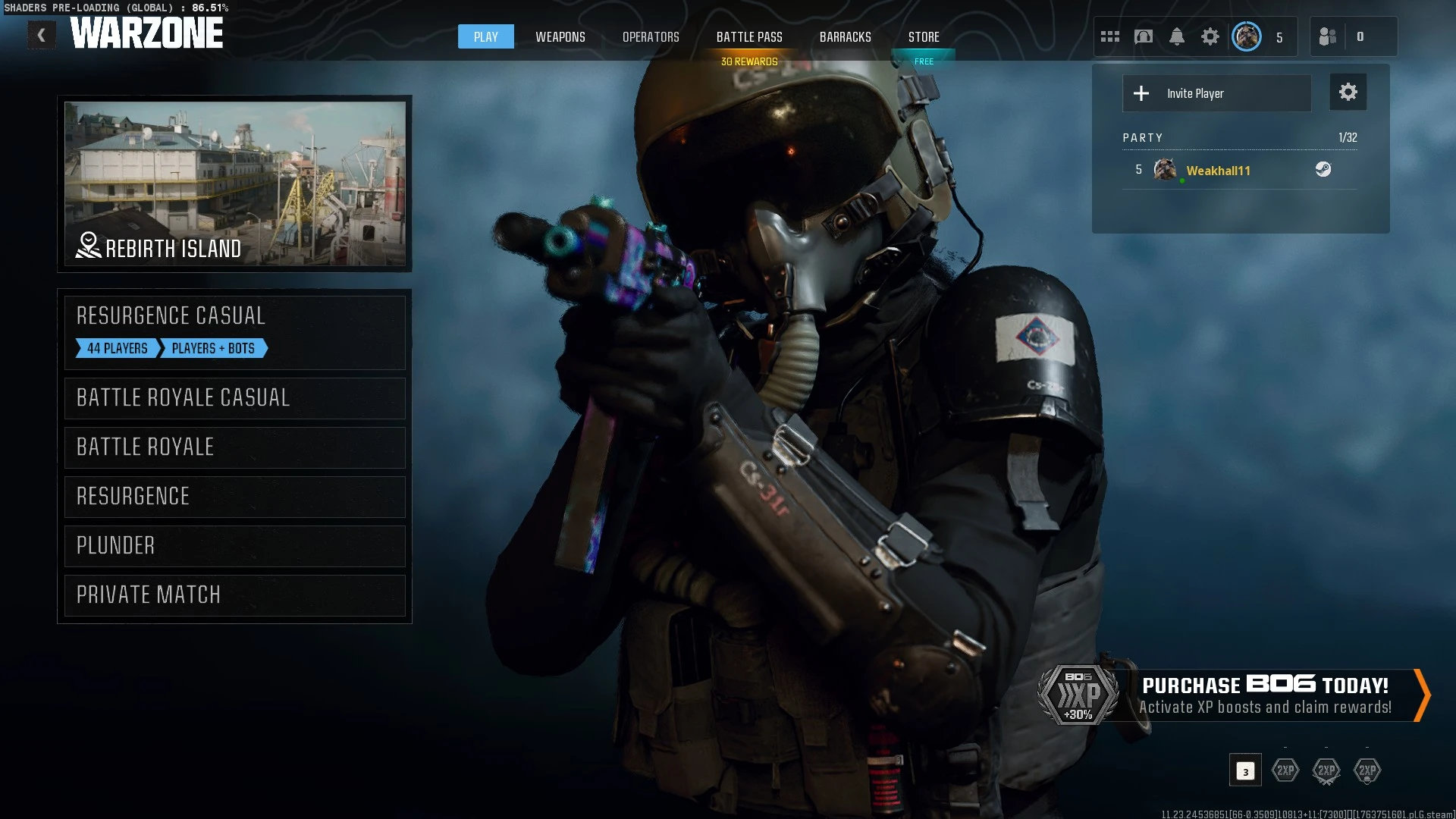 Buy Warzone 4.0⚡BO6⚡LVL 55 3 GUNS Maxed= mw3 red hood skin Hand leveld🔥 ...