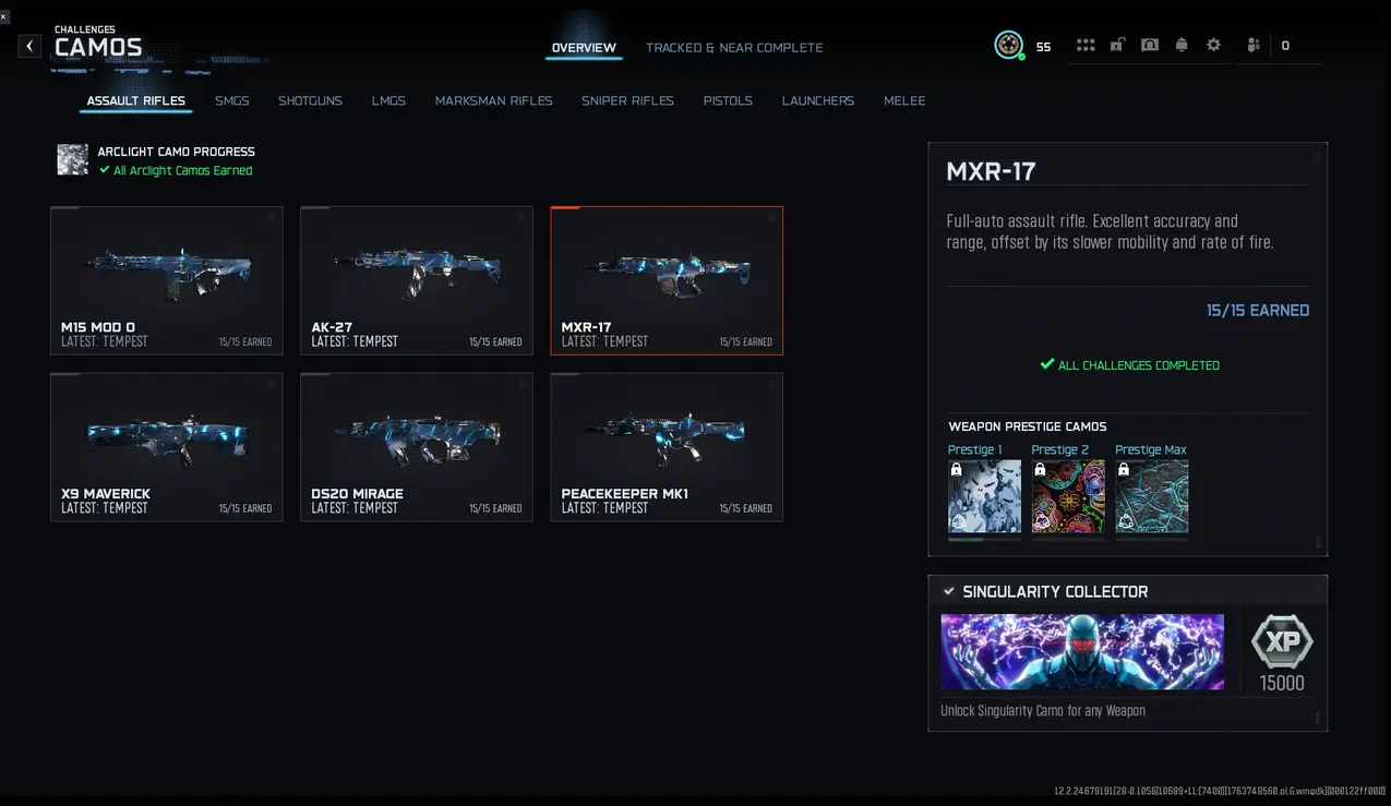 Buy BO7 🔥 level 55 🔥 30 Singularity camos 🔥 HANDMADE / Hard Unlocked ...