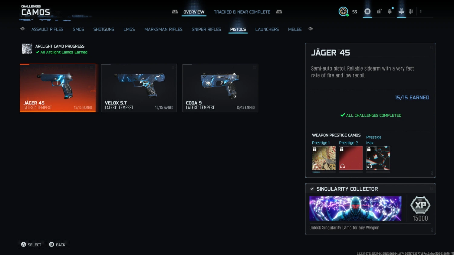 Buy Singularity x 30 🎨 BO7 🎁 450 Camos 📦 Level 55 📈 All Weapons ...