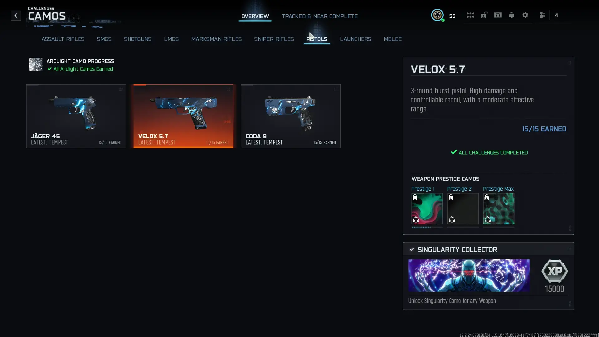 Buy BO7 Singularity Mastery | 🔫 All 30 Weapons Unlocked | 🌌 450+ Camos ...