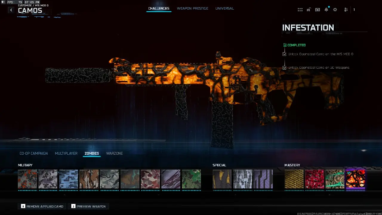 Buy 🔥 BO7 🔥🧬 Infestation Camo 🎨 450+ Camos ⭐ Prestige 1 Lvl 55 🎖️ 15 ...