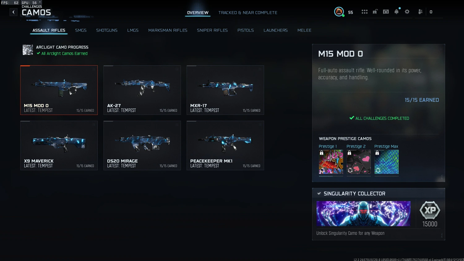 Kaufe Singularity x 30 BO7 👍 450 Camos ️ Level 55 🔝 All Weapons ...
