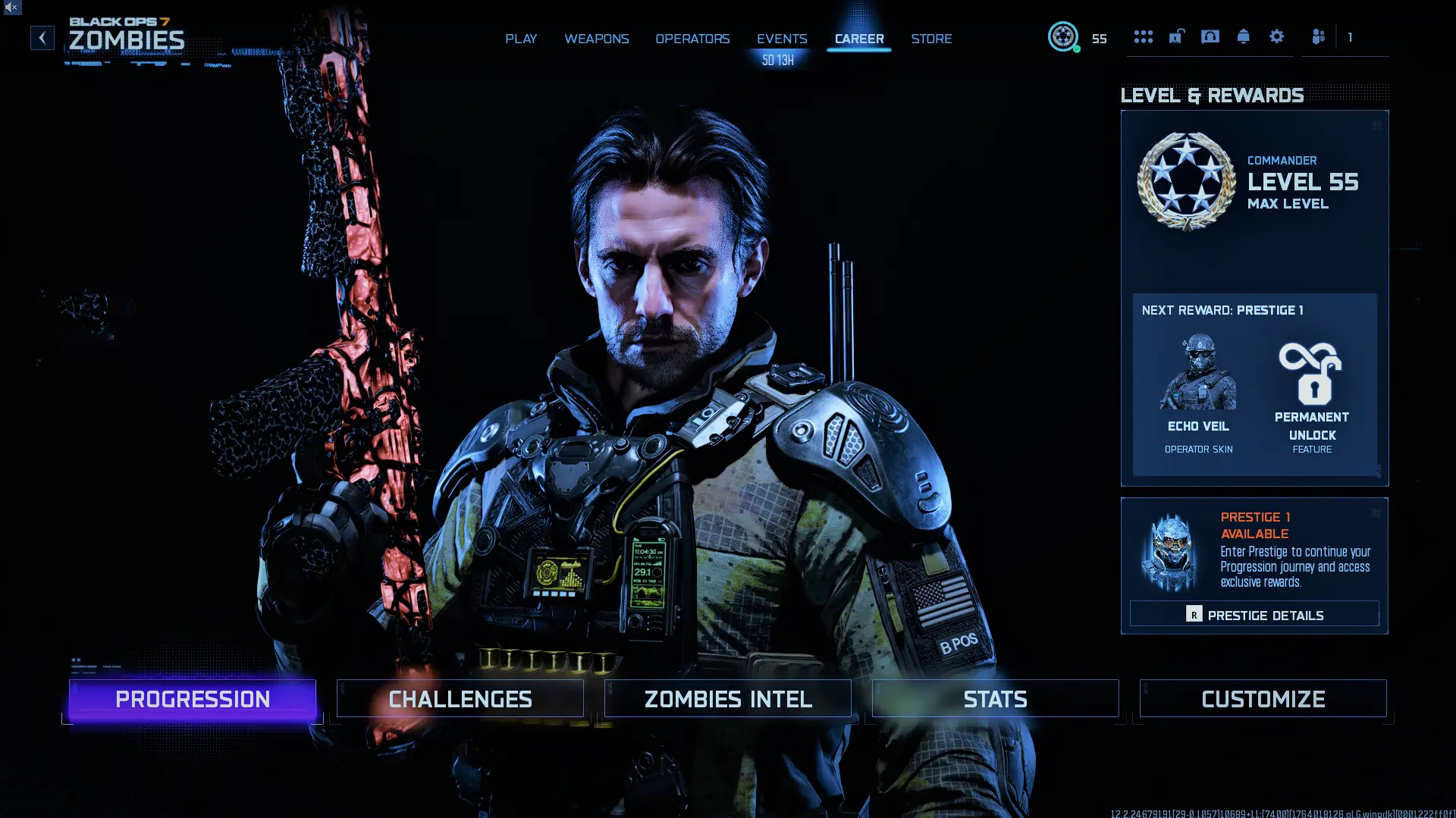 Buy BO7 🎆 Infestation on 33 guns 🎉 450+ Camos 🧣 23 Operators 🎶 lvl 55 Prestige 1 🌠 Hand made 🔄 ...