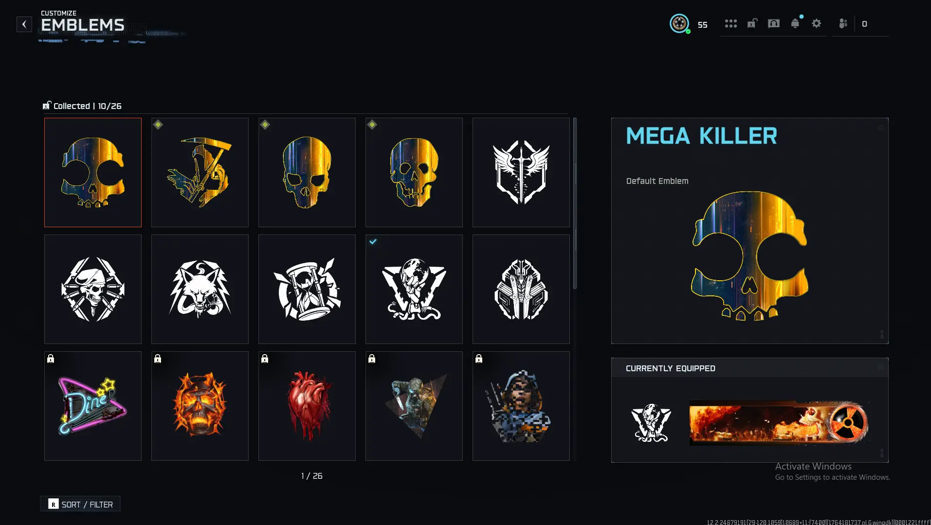 Køb 【 BO7 / WZ5 】 level 55 17 Arclight 🔥Nuclear killer calling card ...