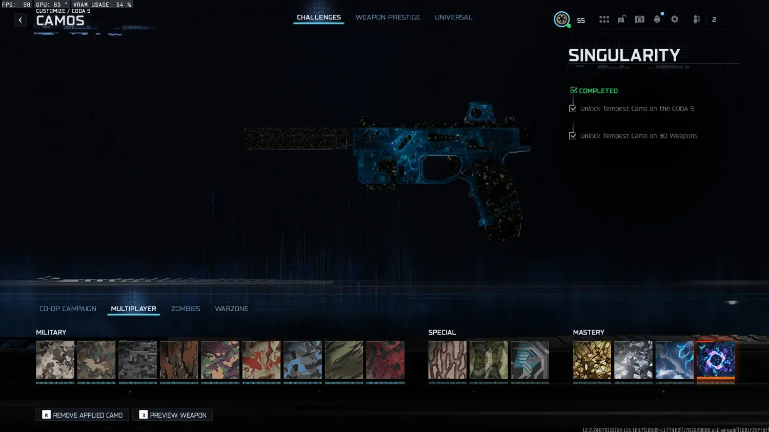 Buy 🎁 BO7 |🎁 Singularity all Guns | 💠 450 Camos | 🐉 Handmade Elite | ⚡ ...