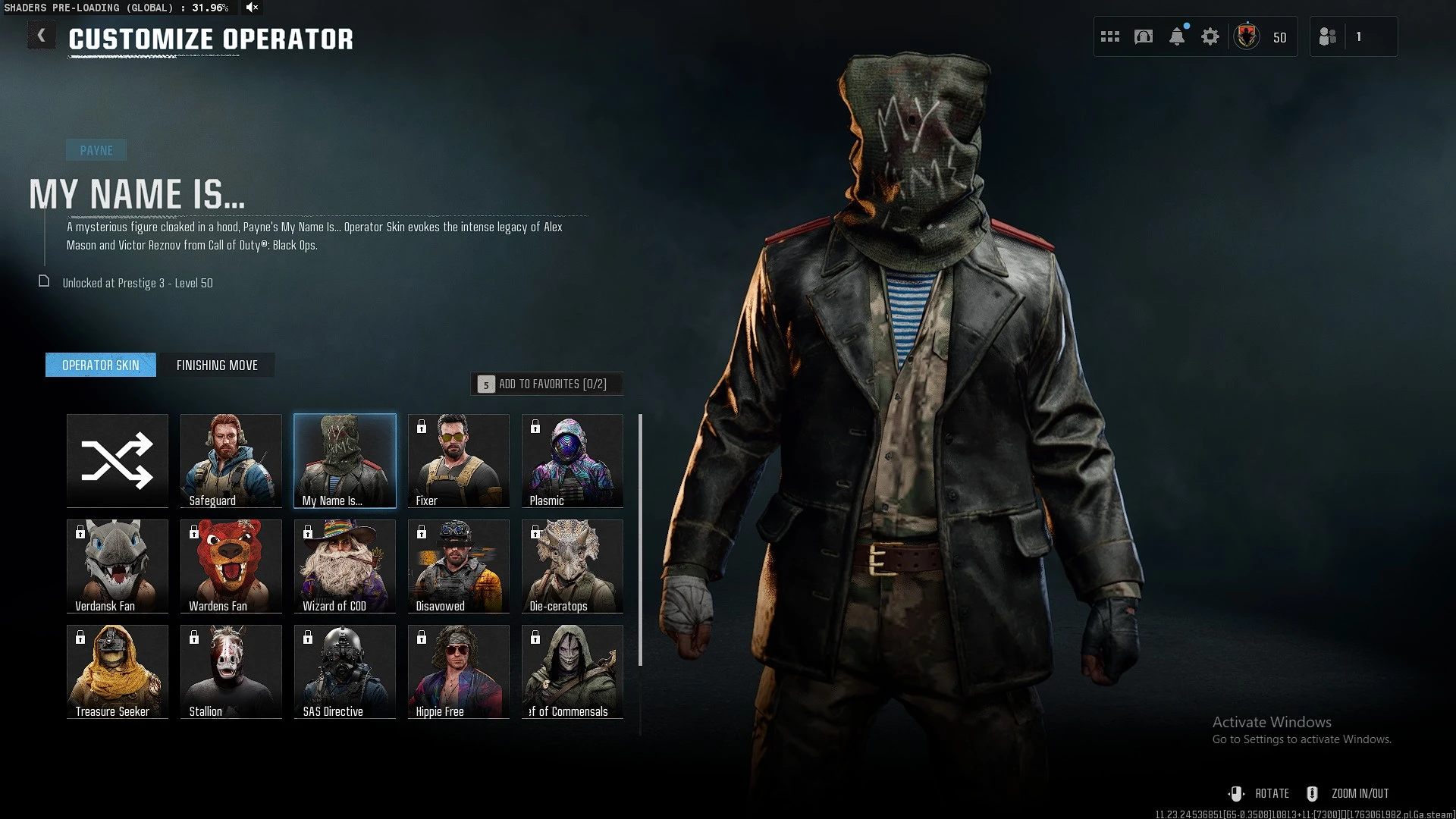 Achetez ⭐【WZ4/BO6】🔥【Prestige 3】Ghost Shade-Rick Grimes-Snoop Dogg ...