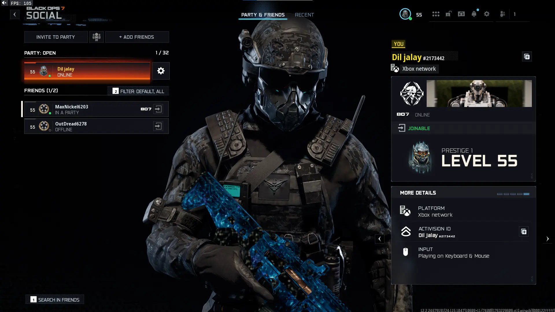 Buy 🌌 BO7 Singularity on 30 Guns ⚡ Prestige 1 🏅 450+ Camos ⚙️ 23 ...