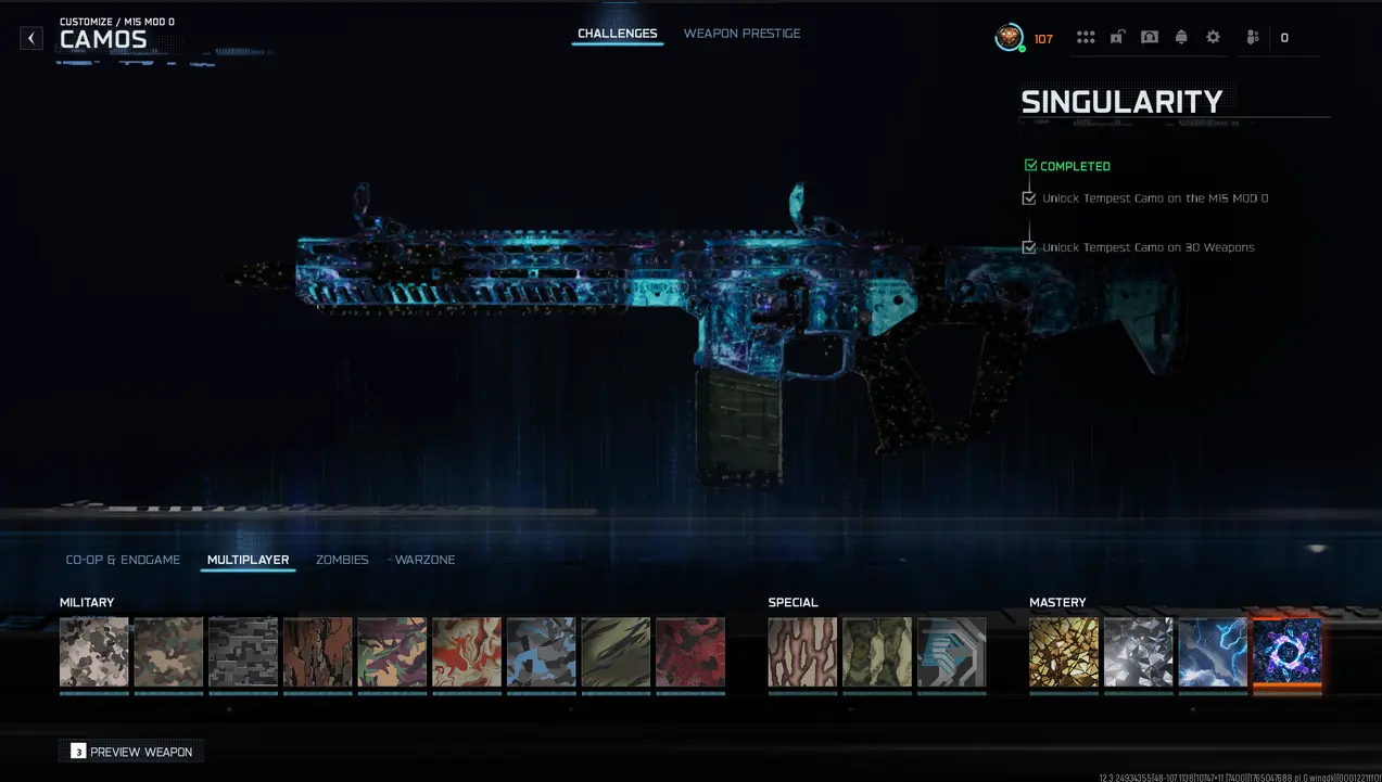 Buy bo7 🔥pristige master level 107🔥Singularity+ Infestation + Genesis ⚡ ...