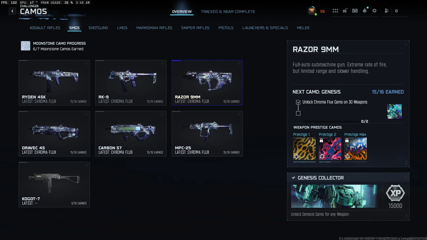 Osta Black Ops 7 & Level 55 & +700 Camos Prestige Master & 30 GENESIS ...