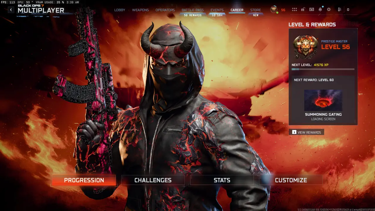 购买 🔥 Black Ops 7 Account | Level 55 | Prestige Master | 700+ Camos ...