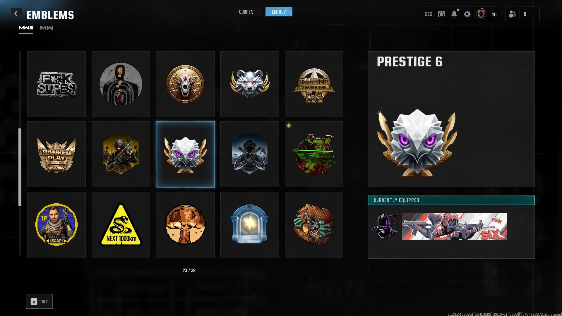 Kjøp 🔥 MW3 Level 350 • BO6 Prestige 3 (Lv. 46) • 40 Guns Maxed • BO6 ...