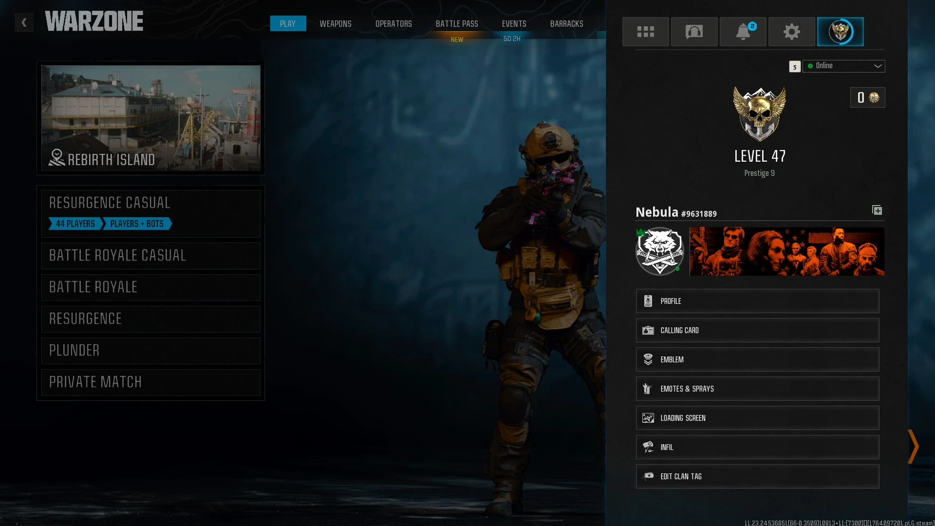 Kaufe 3️⃣ WZ / BO6 • Prestige 9 ⭐ • Level 47 🔥 • 30 Max Guns 🔫 • Old ...