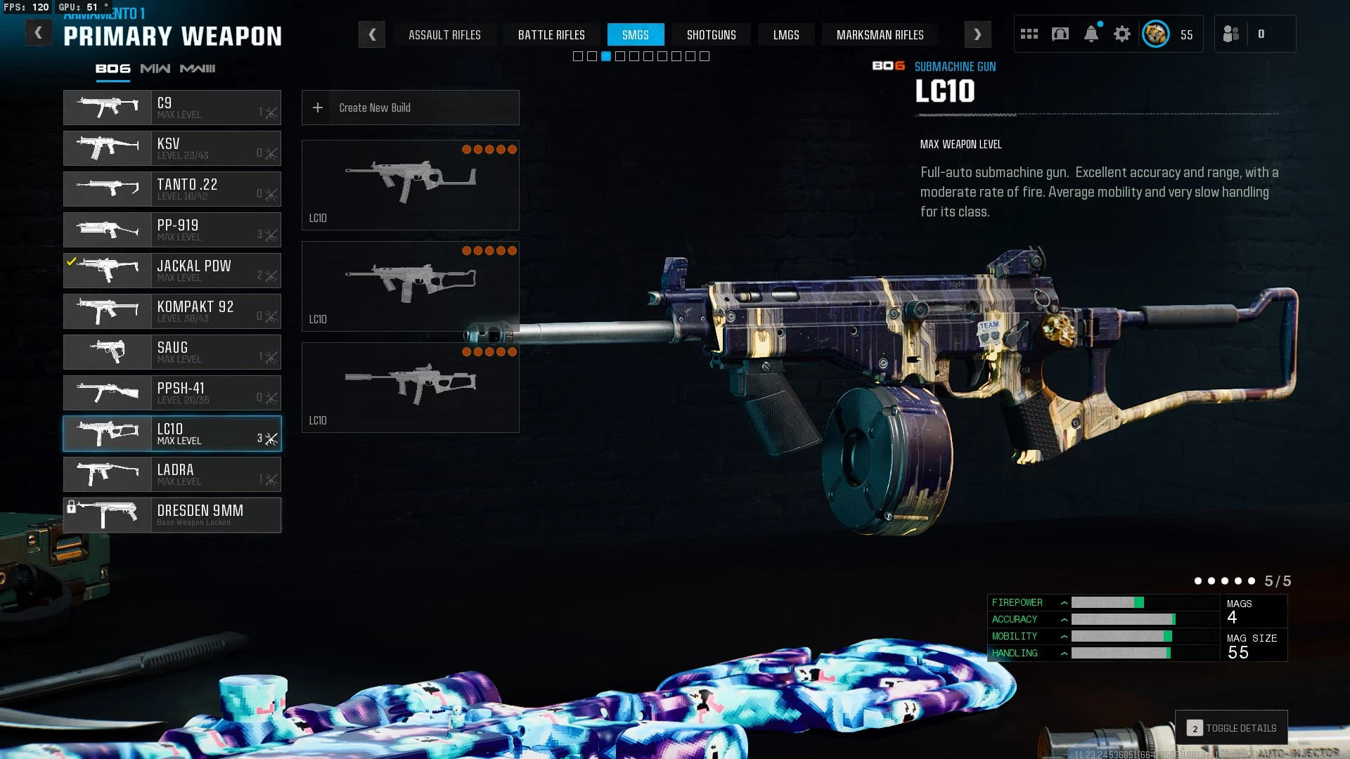 Achetez 🔥 WZ / BO6 • Prestige 4 • Level 55 • 25 Maxed Guns • Gold Rank ...