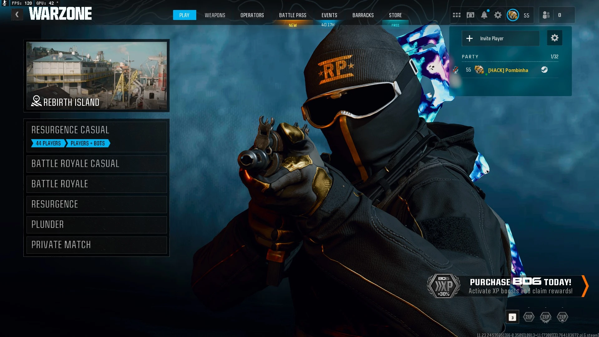 Achetez 🔥 WZ / BO6 • Prestige 4 • Level 55 • 25 Maxed Guns • Gold Rank ...