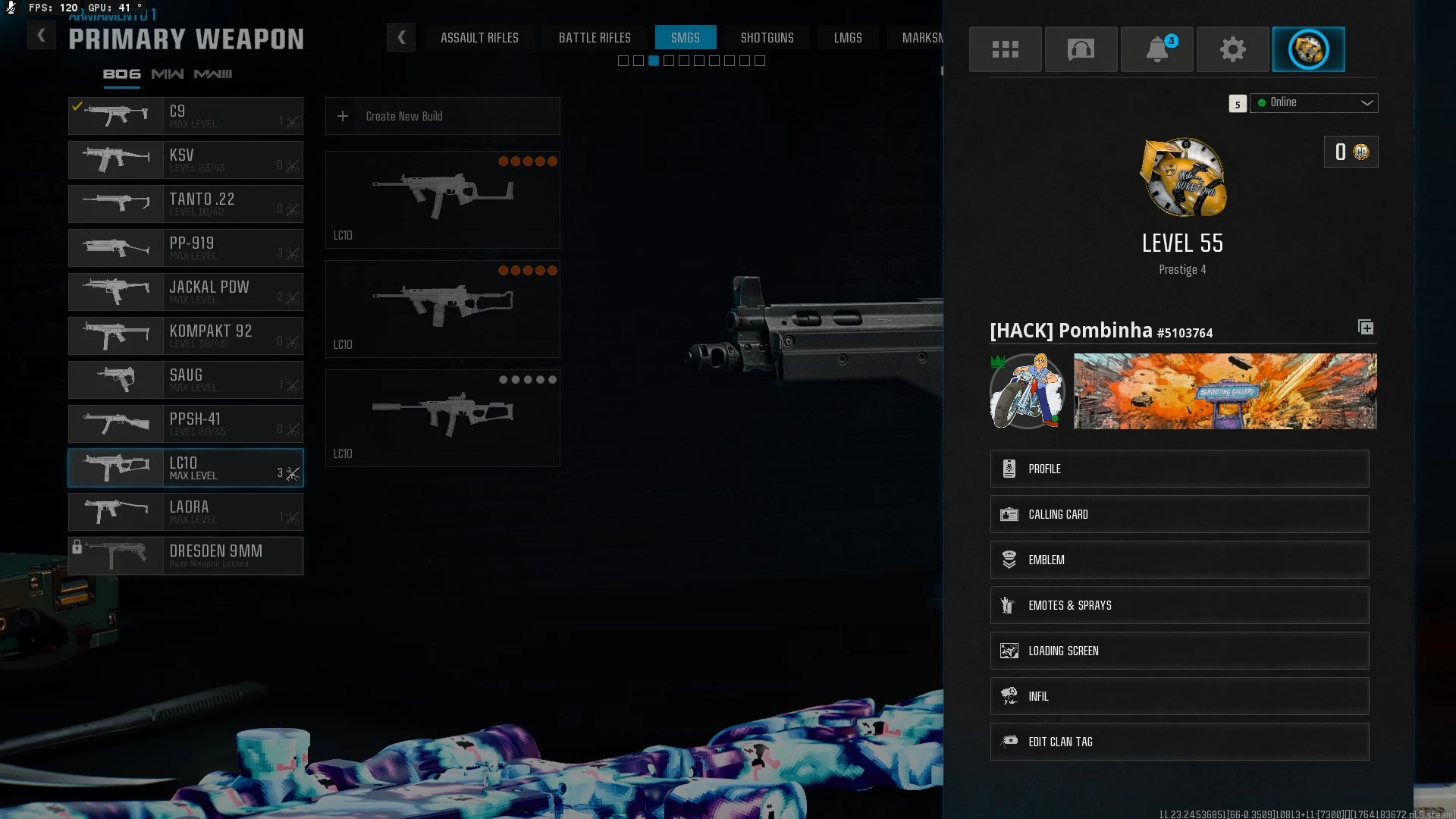 Achetez 🔥 WZ / BO6 • Prestige 4 • Level 55 • 25 Maxed Guns • Gold Rank ...