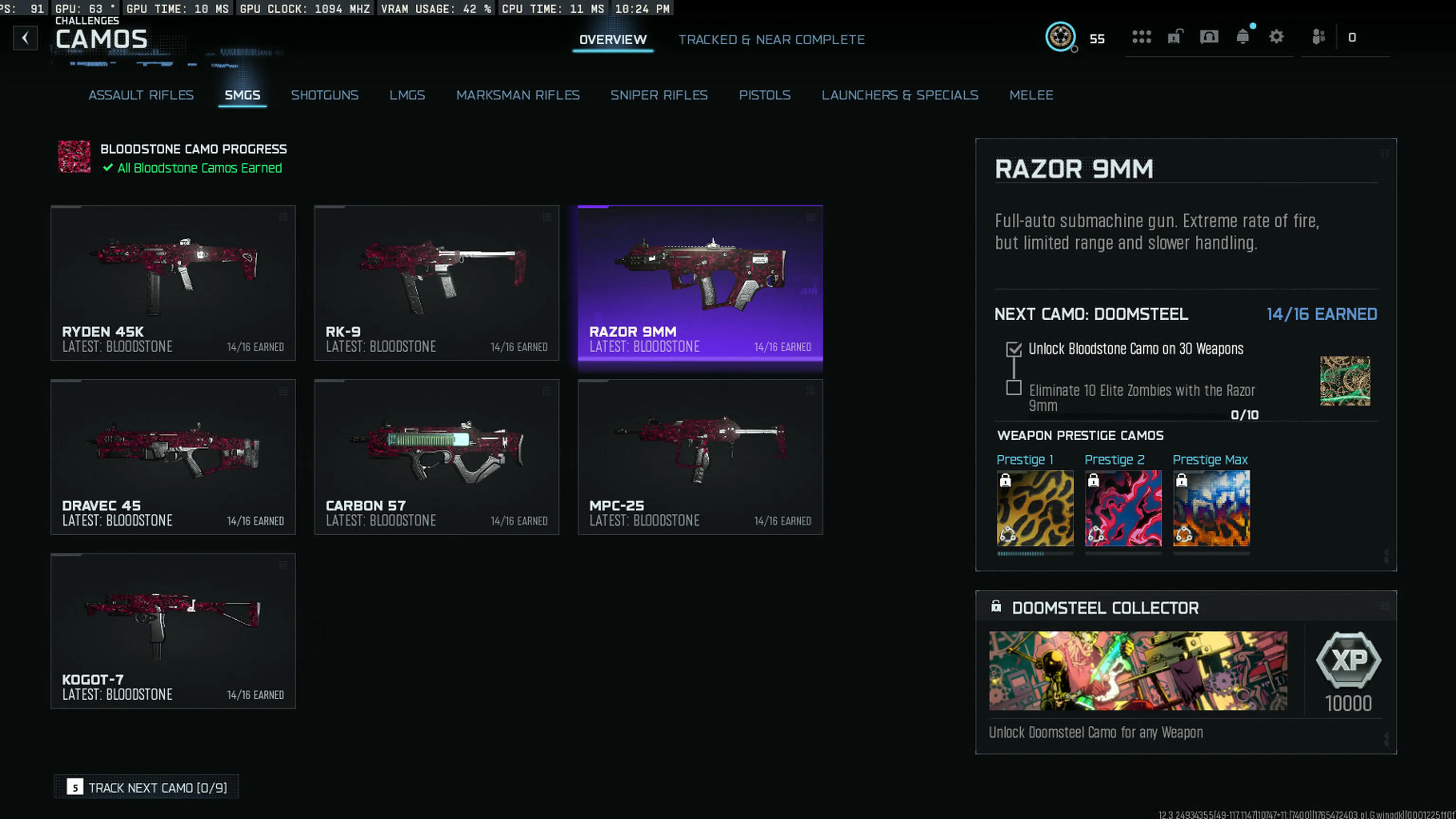 Achetez 🩸 BO7 🩸 30 Bloodstone Camo Unlocked ( + 30 Stone Gold )🩸 420 ...