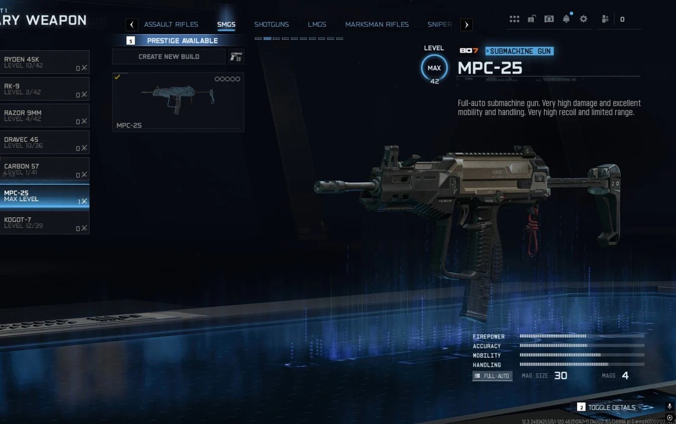 Buy 🎮【New Meta Weapon (MPC-25) Max Level 】【New Warzone】 | 🎖️Level 55 ...