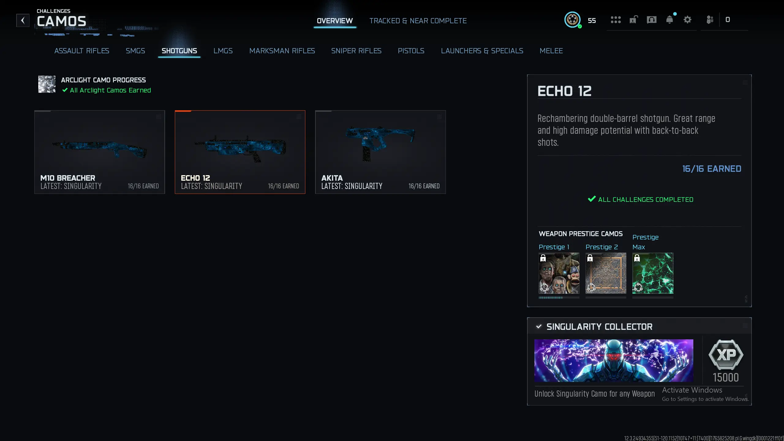 Buy 🎮 BO7/WZ Account | 🌌 Singularity x30 | 🎨 450+ Camos | 📈 Level 55 ...