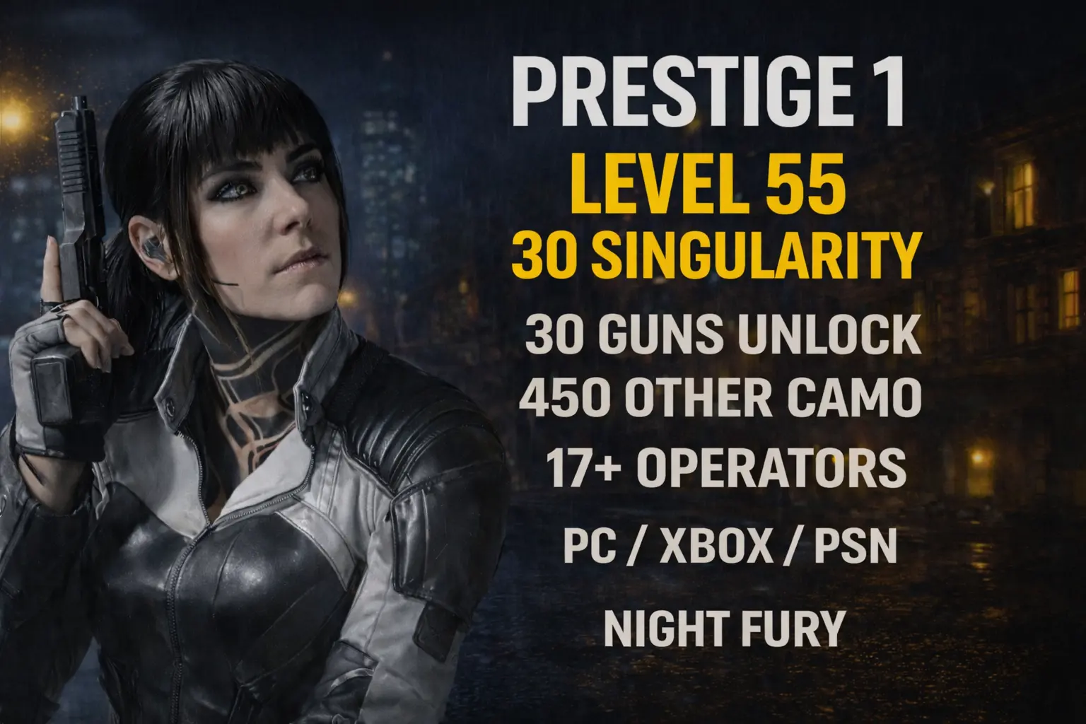 Buy 🎮 BO7/WZ Account | 🌌 Singularity x30 | 🎨 450+ Camos | 📈 Level 55 ...