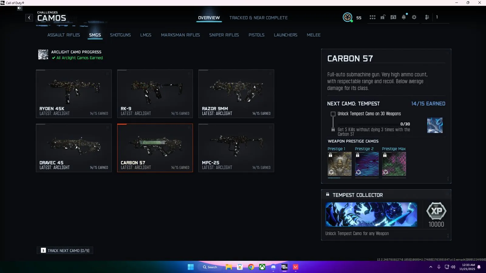 Buy 🧿💥 Level 55 ⎮ BO7 / WZ Account ⎮ 🎯 12 Arclight ⎮ 🖌️ 181 Camos ⎮ 🥇 ...