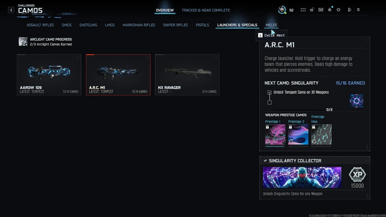 Kup ⚡ BO7 ⚡ Singularity + Genesis 🌌 Prestige 6 LVL 52 🧨 900 Camos ...