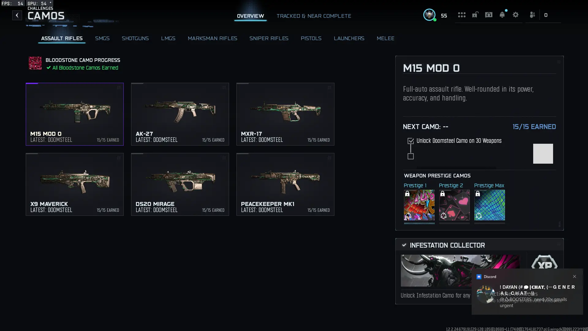 Купи 🌋 BO7 Infestation × Singularity 🎇 All Guns Maxed 🏵️ 1 Weapon Fully ...