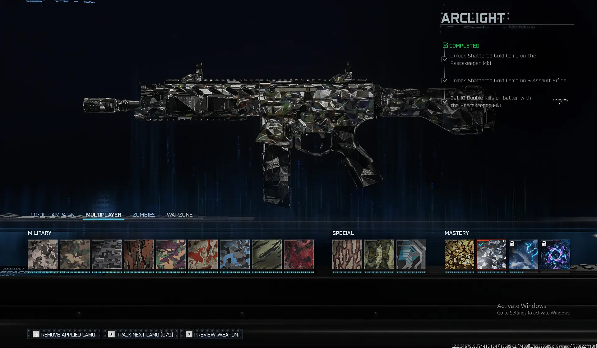 Köp 🌌🔥 BO7 🔥🌌 12 Arclight 🛡 Prestige 1 🎨 156 Camos ⚡ Level 55 🎯 ...