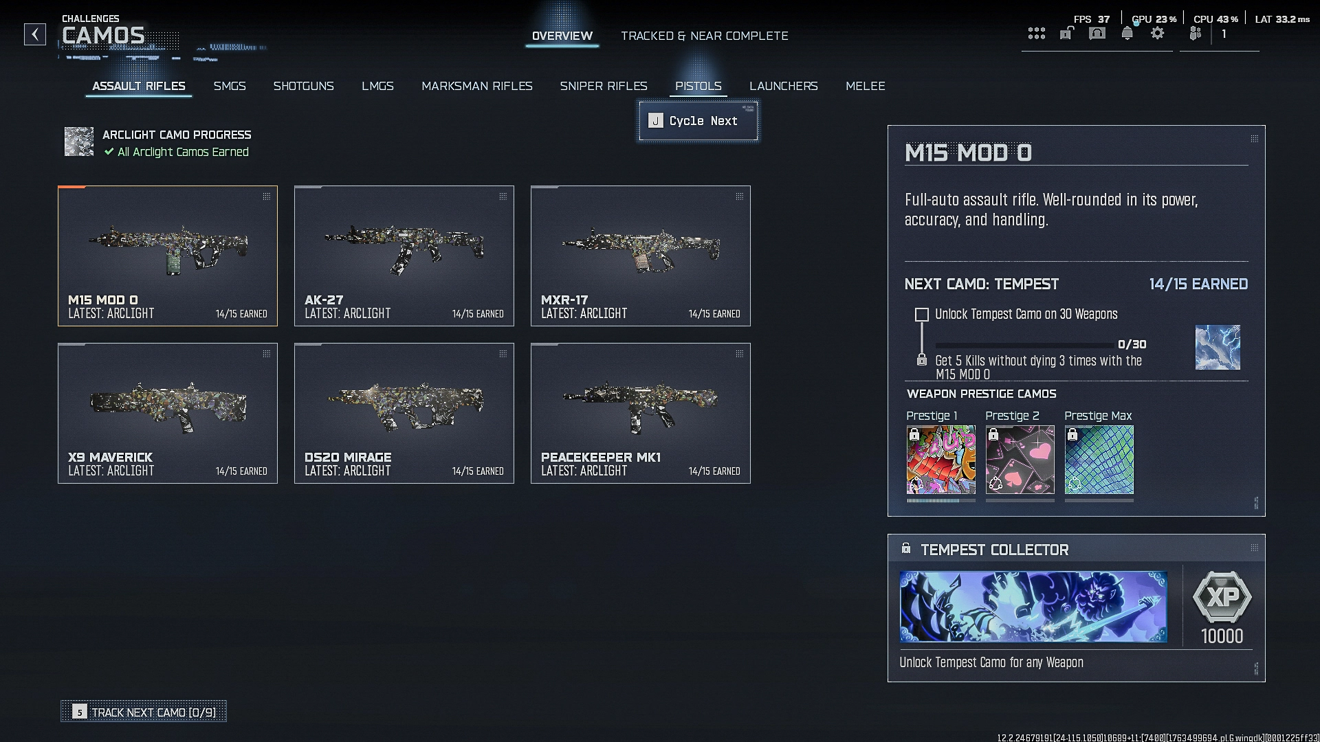 Köp 🌌🔥 BO7 🔥🌌 12 Arclight 🛡 Prestige 1 🎨 156 Camos ⚡ Level 55 🎯 ...