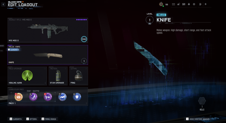 Køb BO7💀 ️‍🔥 Hand leveld LVL 55 🔥2+ Guns Maxed | 🔗Linkable to Steam ...