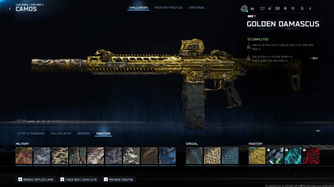 Купи New Warzone 2025 💎 Black OPS 7 🏆 Level 55 Maxed ⚾ 3 to 4 GOLD ...