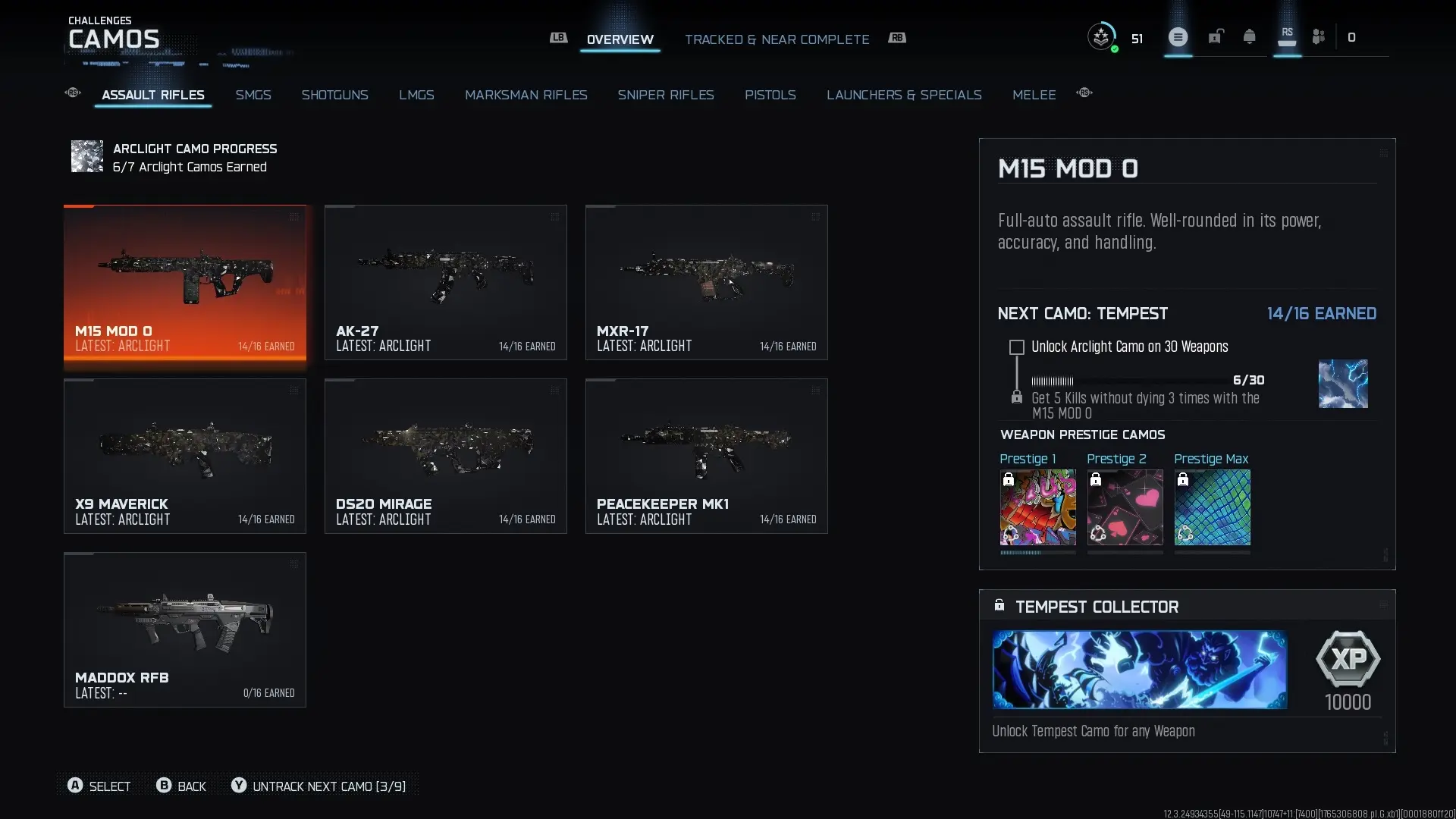 Buy 🎮【 6 AR Arclight Camos 】【New Warzone & Bo7】 | 🎖️Level 55 ⸱ Prestige ...