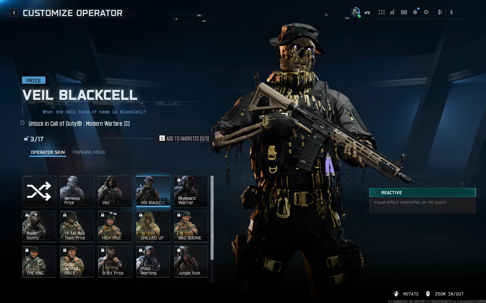 Achetez 👑 BO6 & BO7 ⭐ BO6 Prestige Master 🌠 Nebula Camo 🎭 Front Man ...