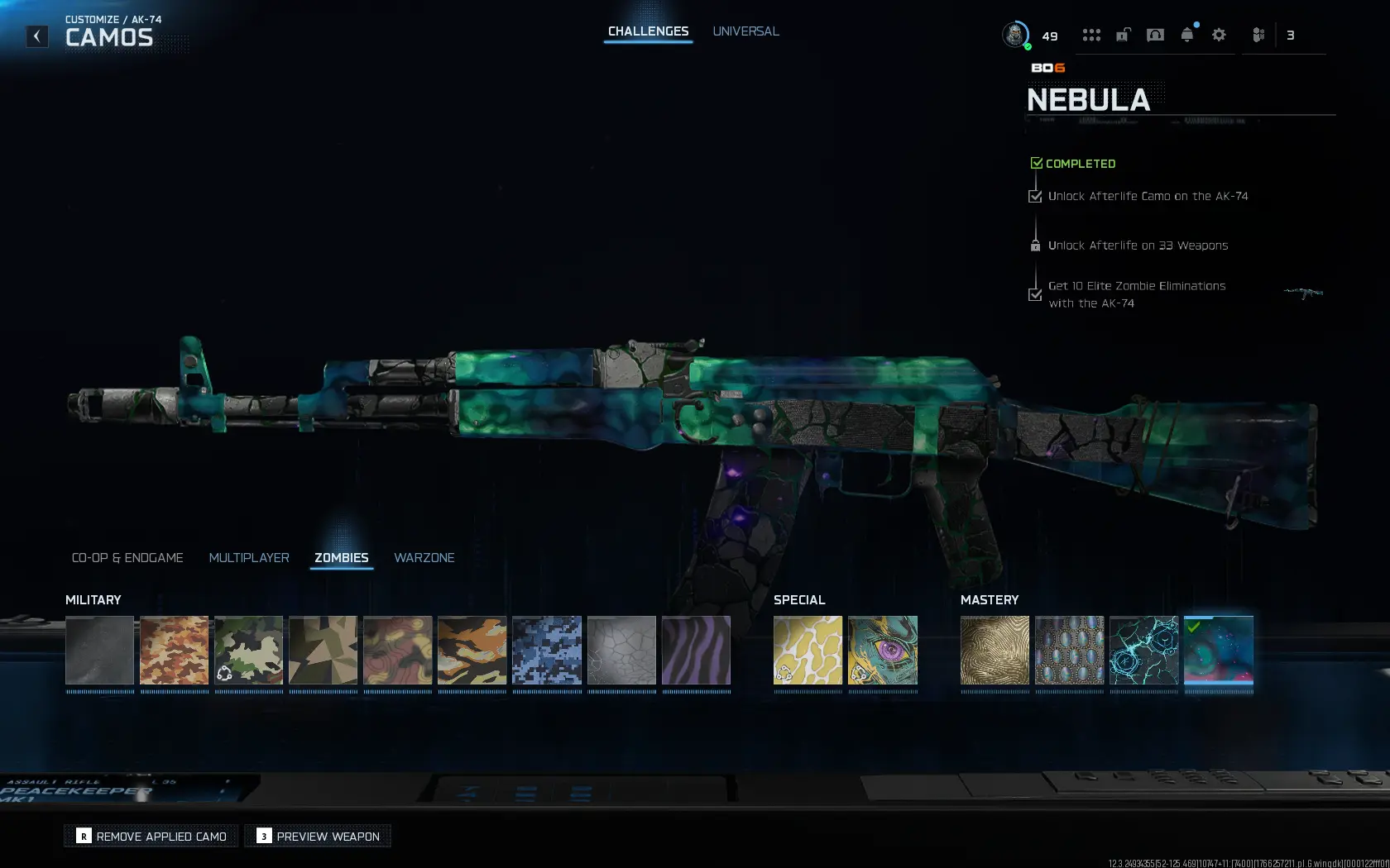 Buy 👑 BO6 & BO7 ⭐ BO6 Prestige Master 🌠 Nebula Camo 🎭 Front Man ...