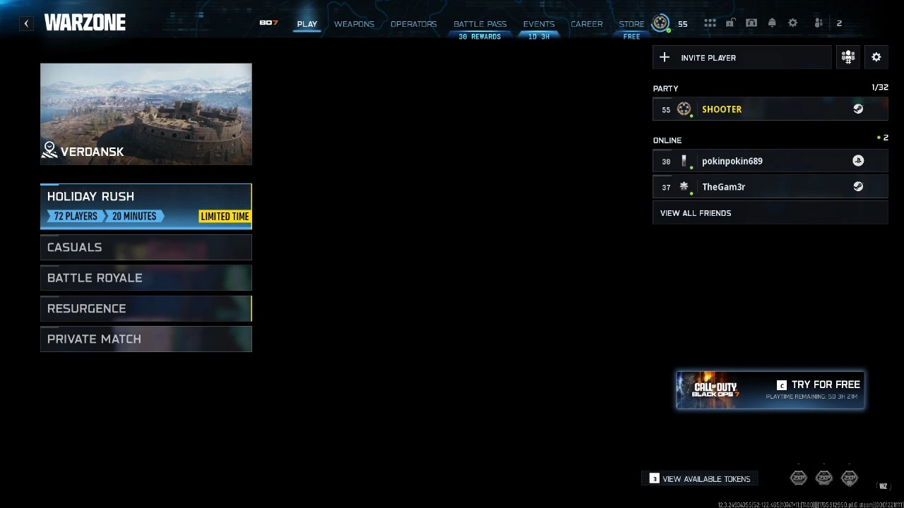 Buy New Warzone 2025 💎 Black OPS 7 🏆 Level 55 Maxed 🎈 Legit Progress 🎀 ...